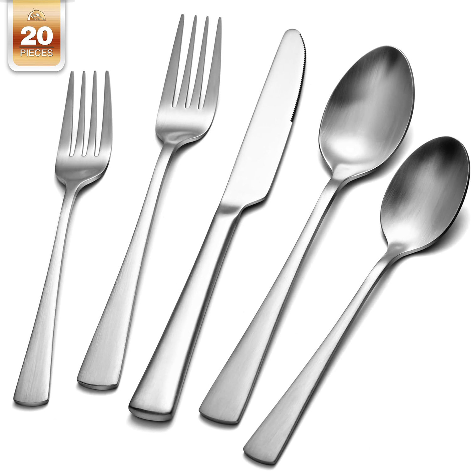 Latitude Run® 18/10 Stainless Steel Mirror Polished 20-Piece Forged Silverware Set for 4 | Wayfair