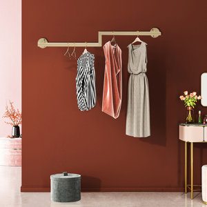 Everly Quinn Iron Wall Mounted Coat Rack & Reviews | Wayfair