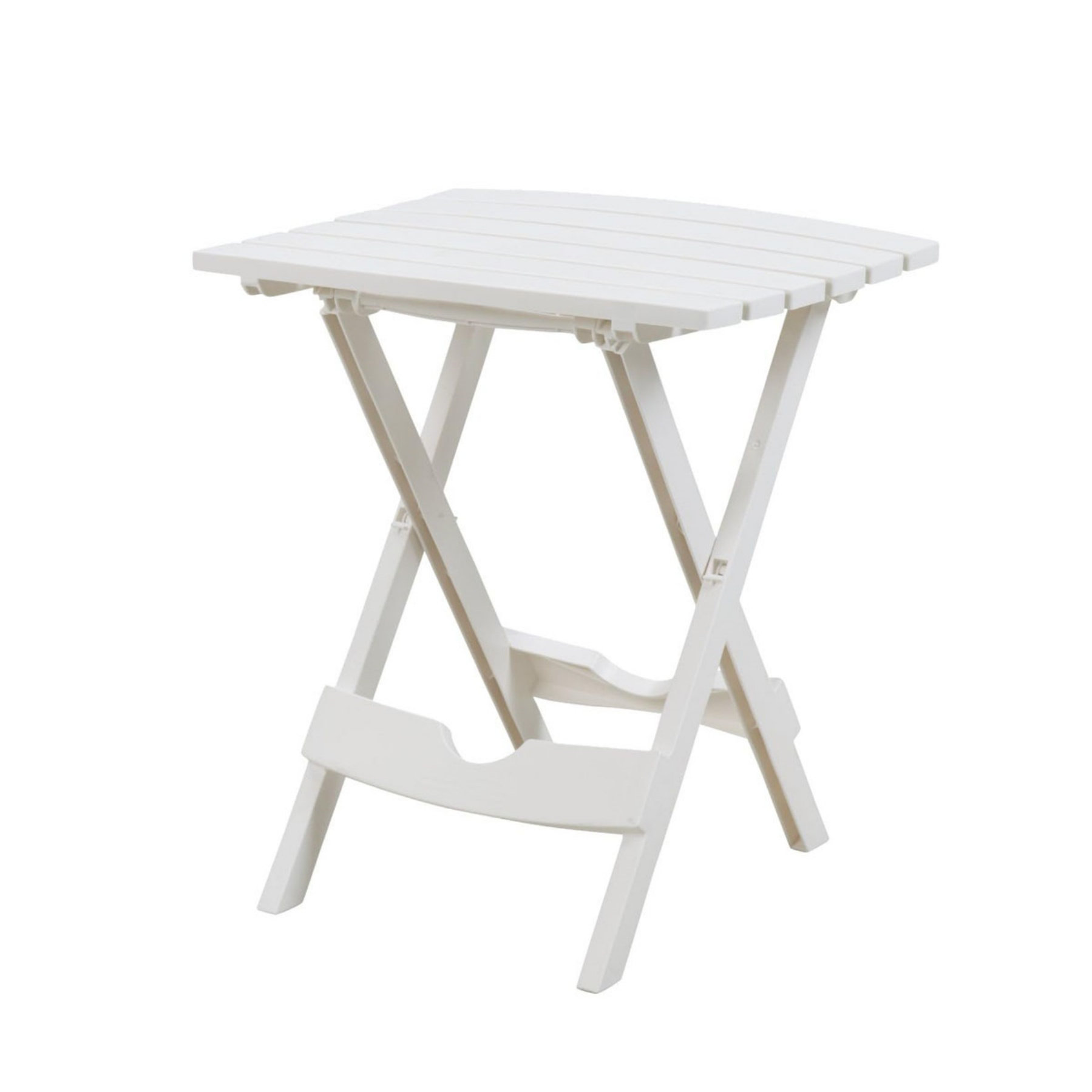 Ebern Designs White Resin Folding Patio Table - Space Saving 25Lb ...