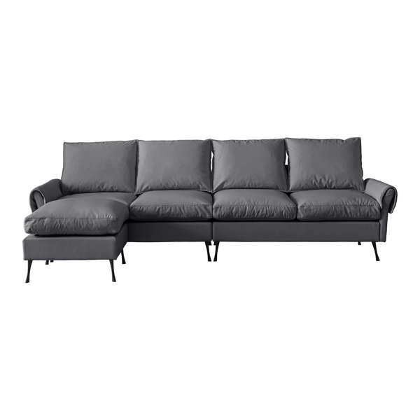 George Oliver Larni 5 - Piece Faux Leather Sectional | Wayfair