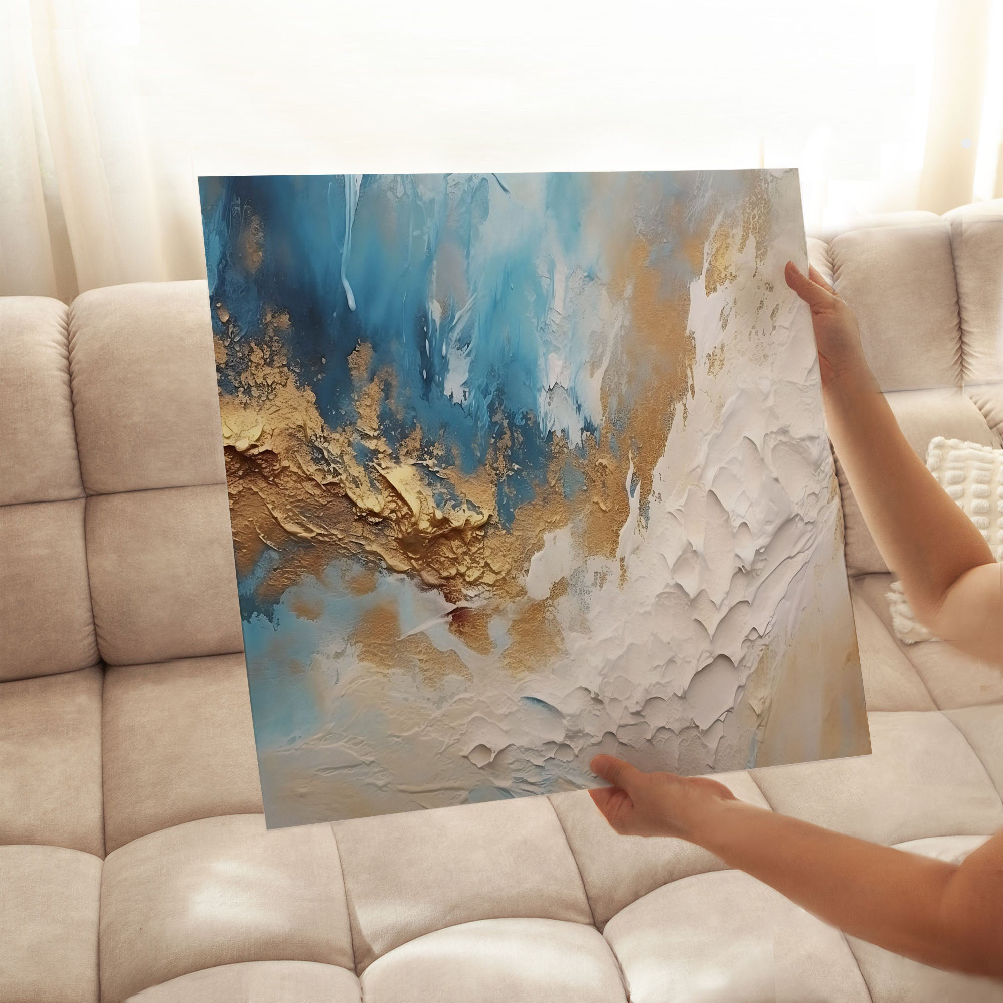 Mercer41 Abstract Transitional Abstract III Modern Unframed Art Print ...