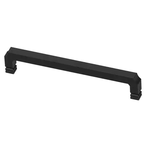 D. Lawless Hardware (5 Pack) 6-5/16 inch Notched Pull Flat Black | Wayfair