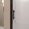Ning Shower Door - Matte Black Aluminum Frame Material, Half Frame,1/4 ...