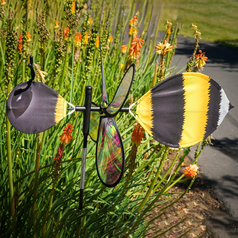 In The Breeze Pivoting Bumble Bee Spinner | Wayfair