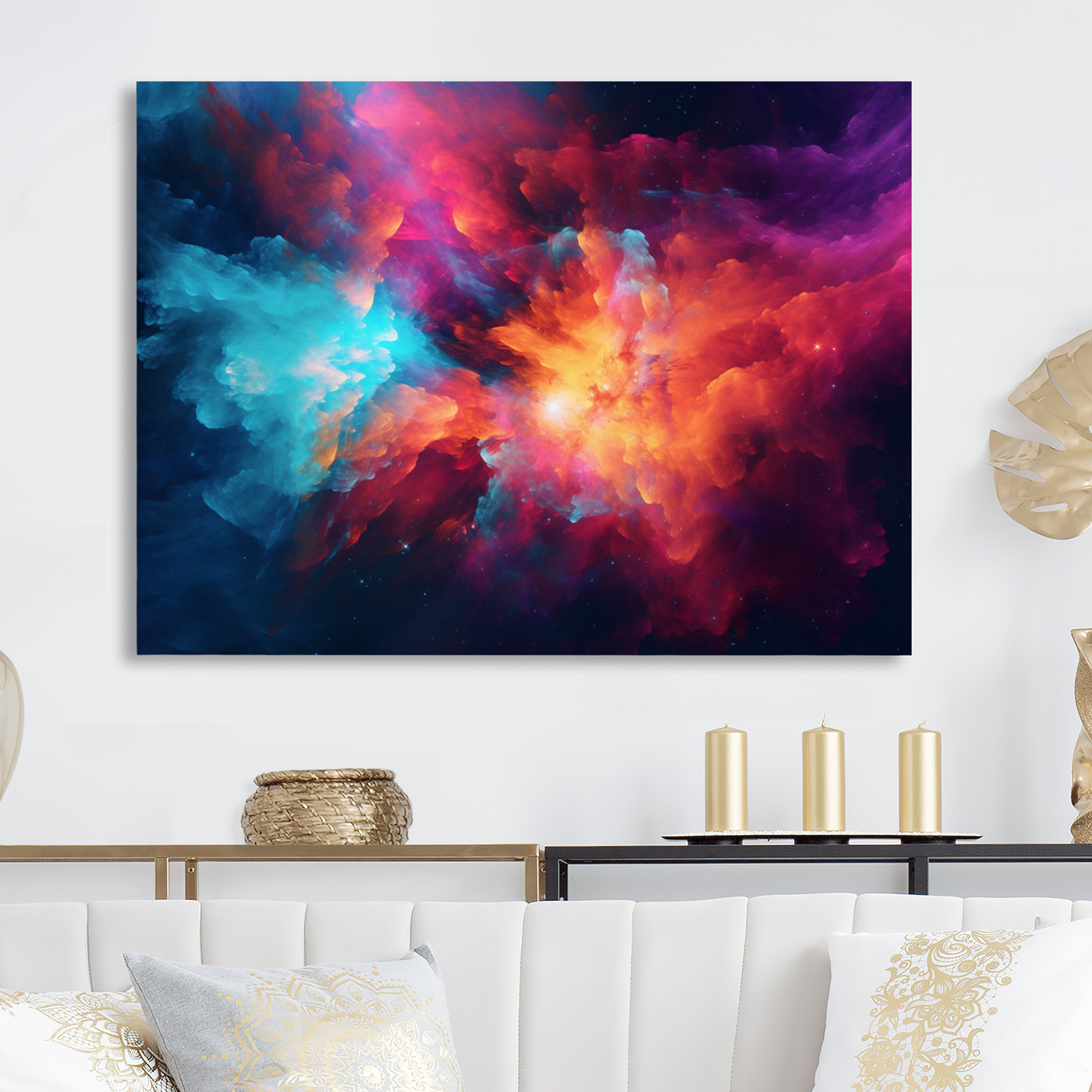 Ivy Bronx Revolution Space V - Space Metal Wall Decor | Wayfair