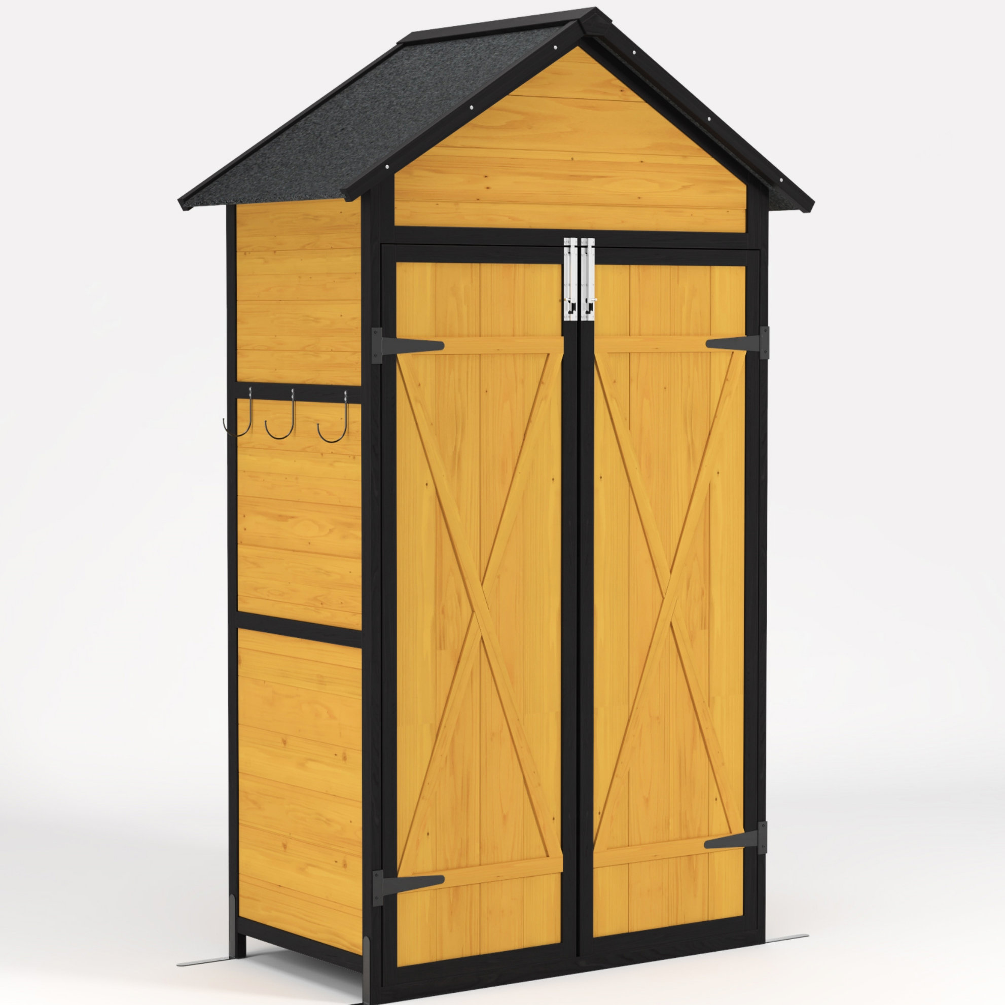 falling springs Lockable Outdoor Cabinet, Waterproof Roof, Foldable ...