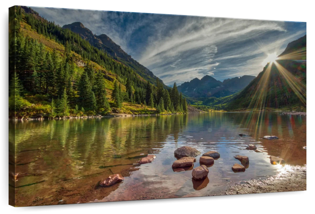 Millwood Pines Alvord Maroon Bells Mountain Scenery | Wayfair