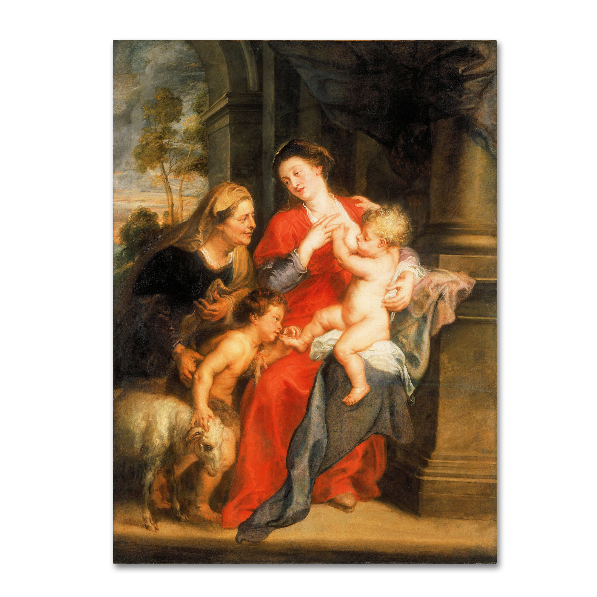 Vault W Artwork 'The Virgin And Child' by Peter Paul Rubens Print on ...