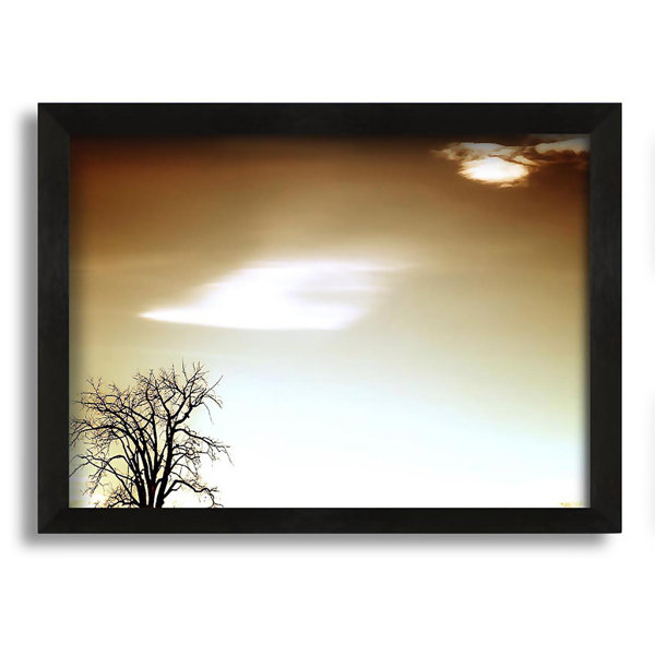 Ebern Designs Lone Tree - Single Picture Frame Graphic Art on Canvas ...