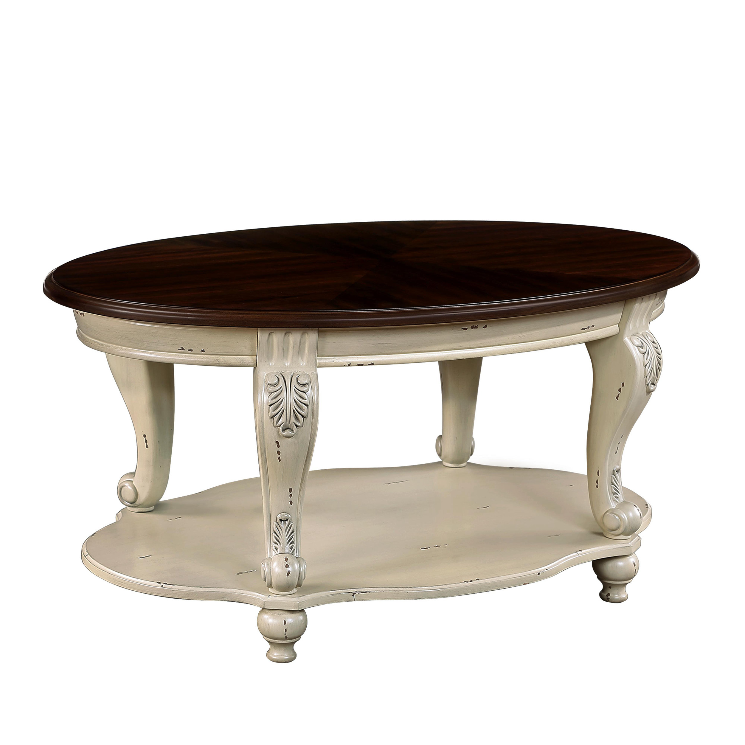 Ophelia & Co. 2 Tier Solid Wood American Coffee Table | Wayfair