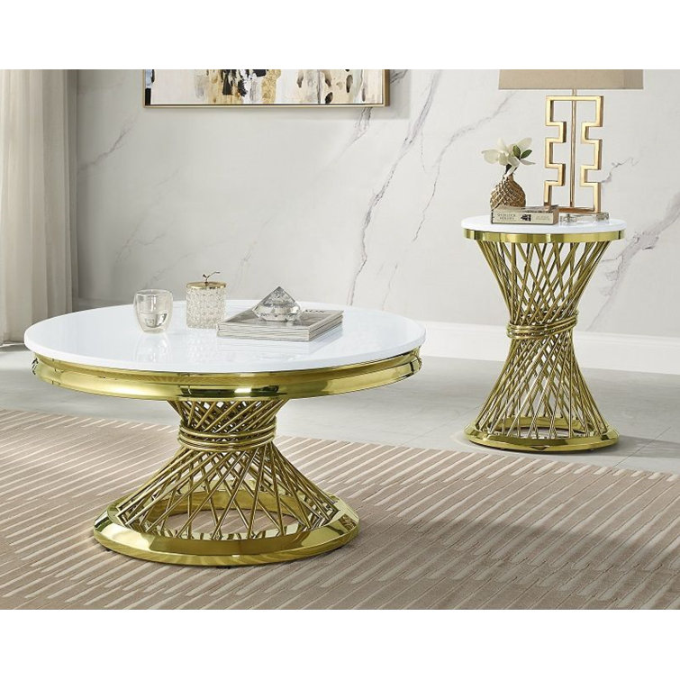 F&L Homes Studio Fallon 2 - Piece Living Room Table Set | Wayfair