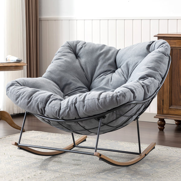 Ivy Bronx Jozzel Metal Rocking Chair & Reviews | Wayfair