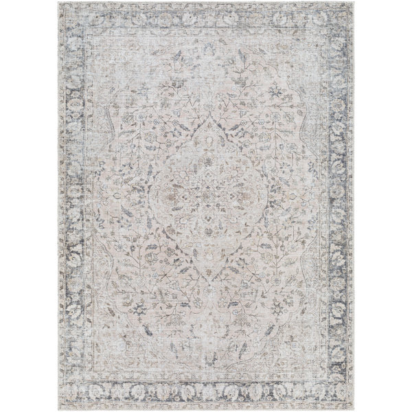 Ophelia & Co. Isaic Light Beige Machine Washable Area Rug & Reviews ...
