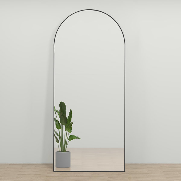 17 Stories Finka Wood Flat Mirror & Reviews | Wayfair