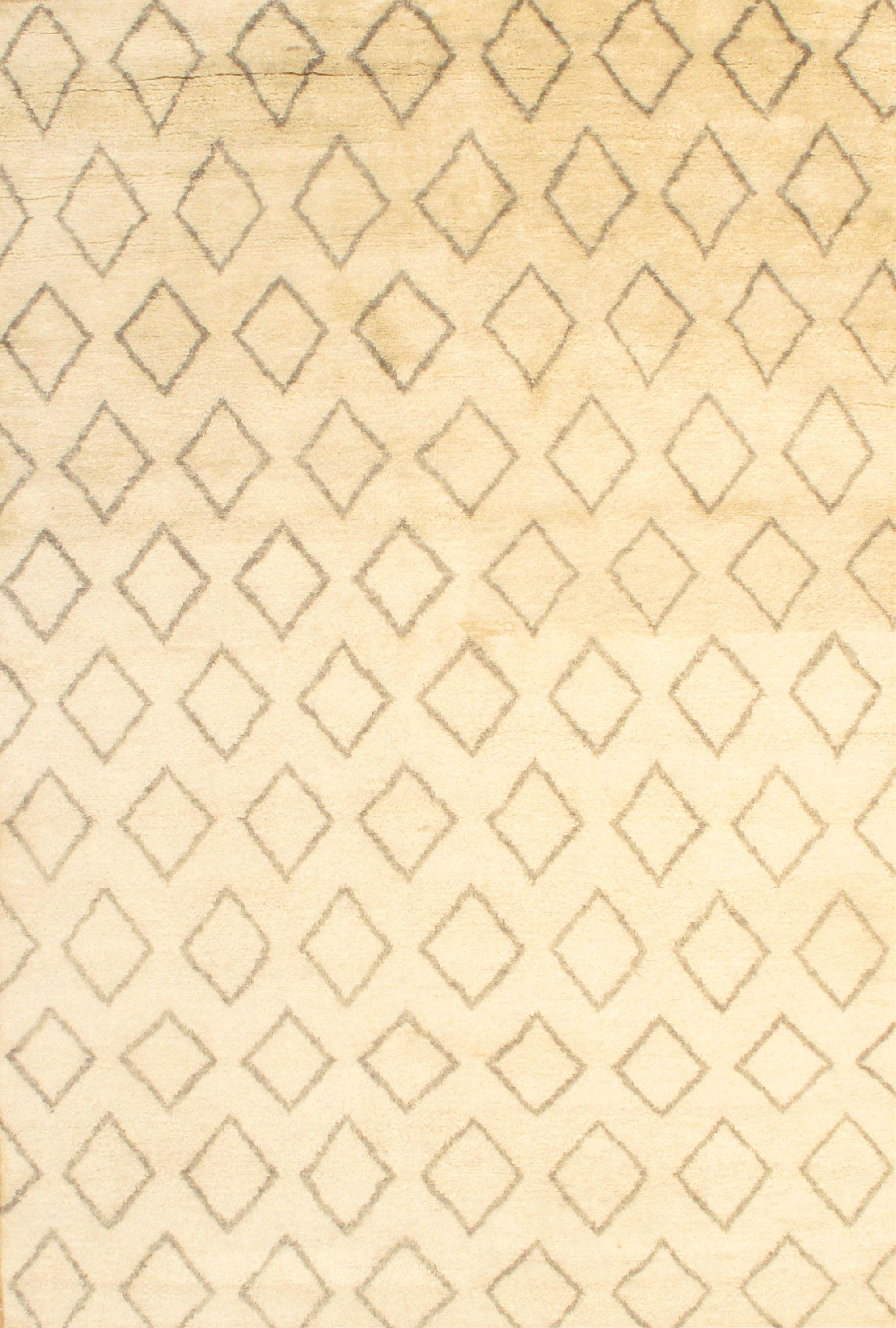 Pasargad NY Moroccan Hand Knotted Wool Geometric Indoor Rug | Wayfair