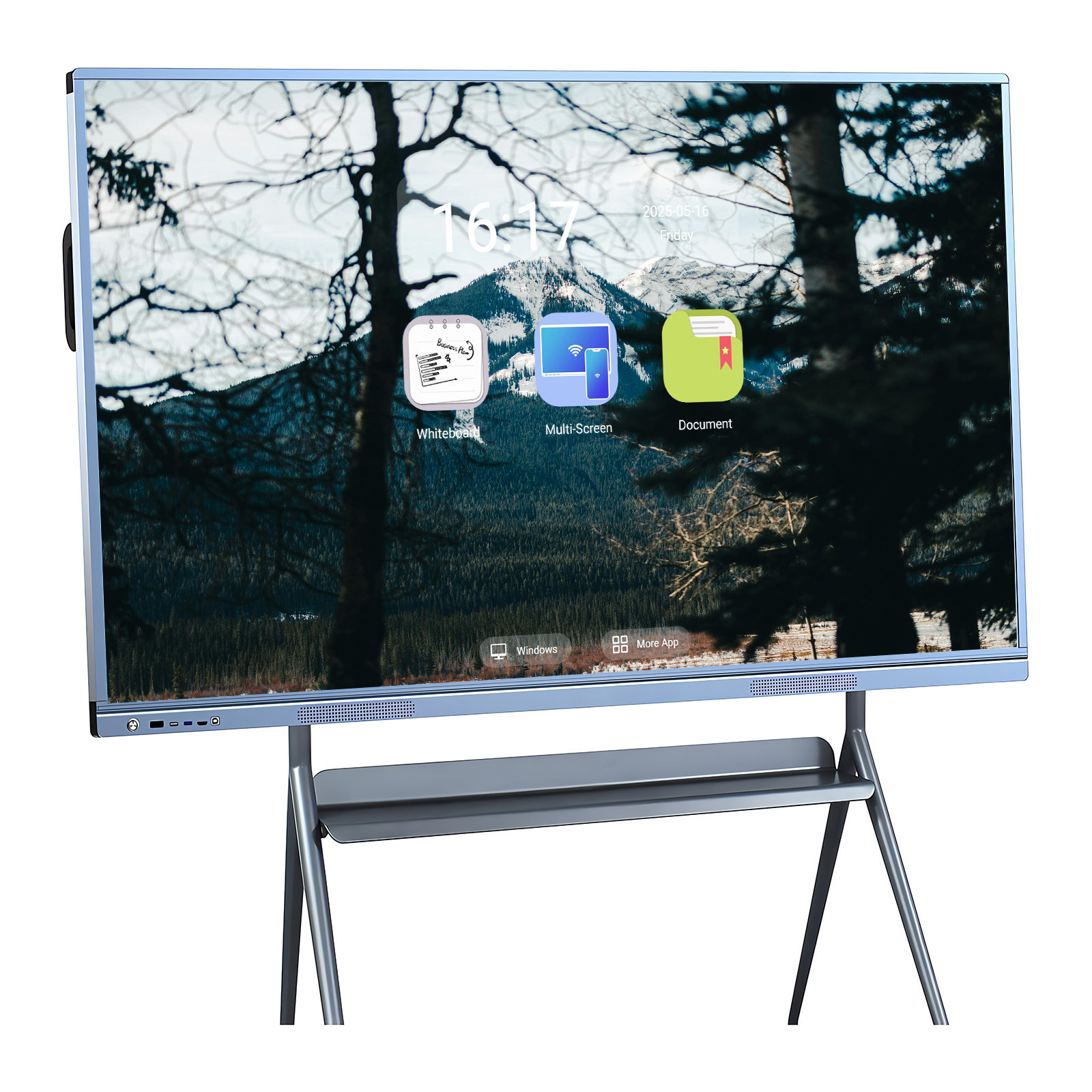 JYXCN Smart Board 65 Inch All-in-One Touch Screen Interactive Whiteboard, Dual System & Cloud ...