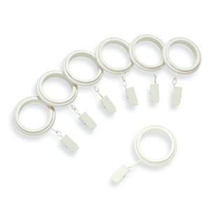 Symple Stuff Leodore Farmhouse Collection Beveled Curtain Clip Rings ...
