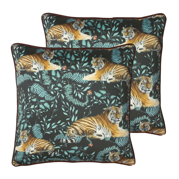 Paoletti Deklynn Floral Square Throw Cushion With Filling | Wayfair.co.uk