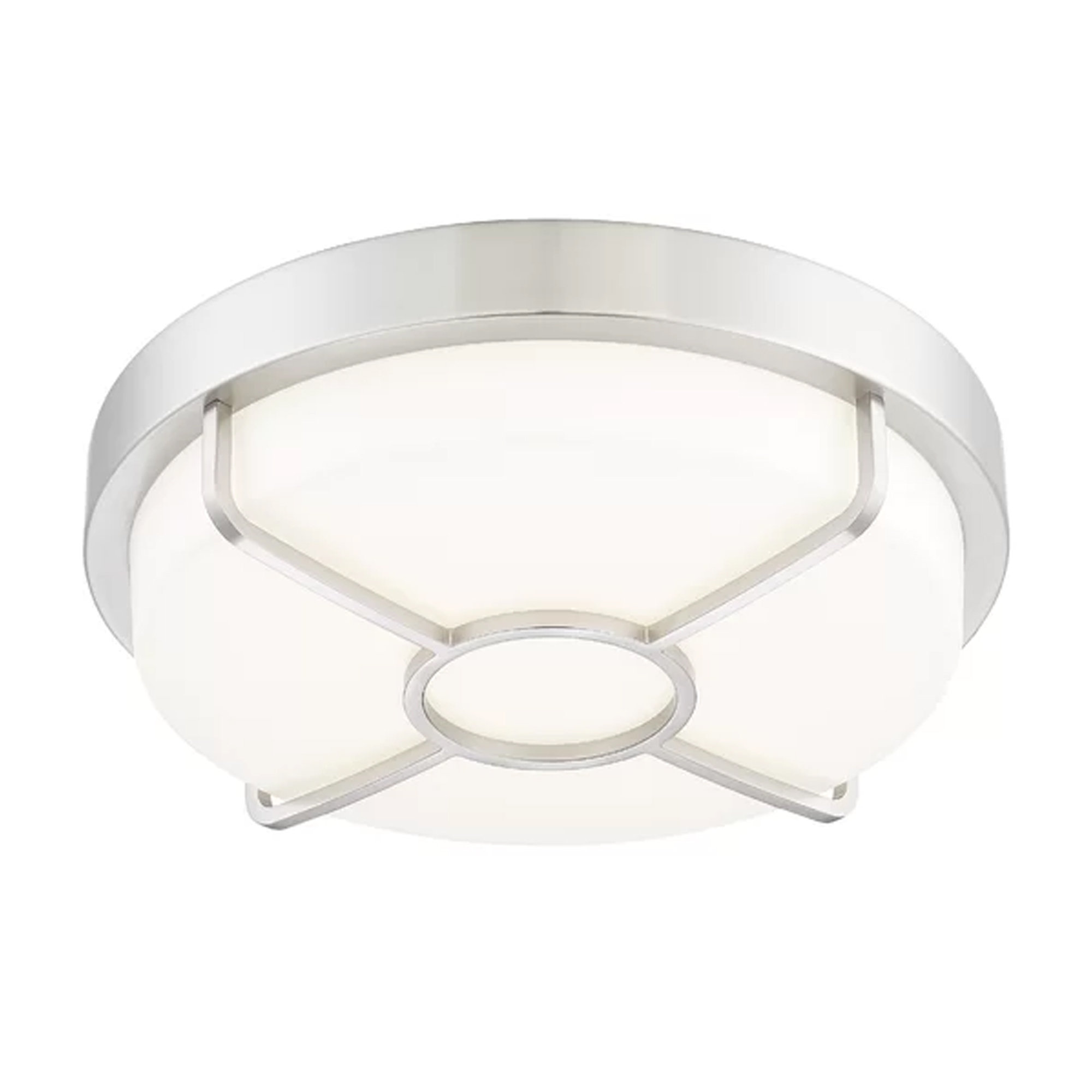Latitude Run® Ian 1 - Light 14" Unique/Statement Circle LED Flush Mount | Wayfair