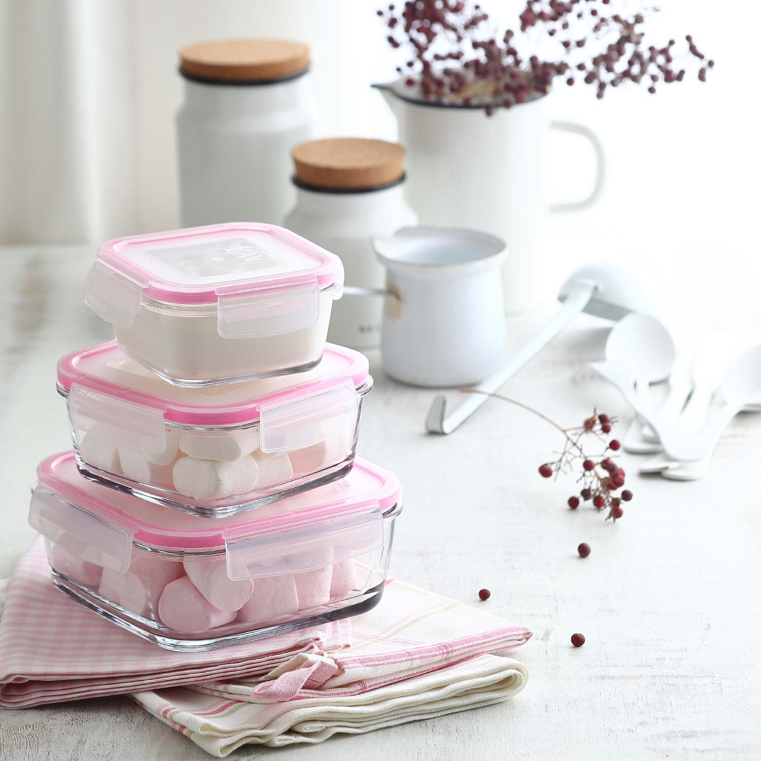 LAV Fresco Glass Food Storage Container - Set of 3 | Wayfair