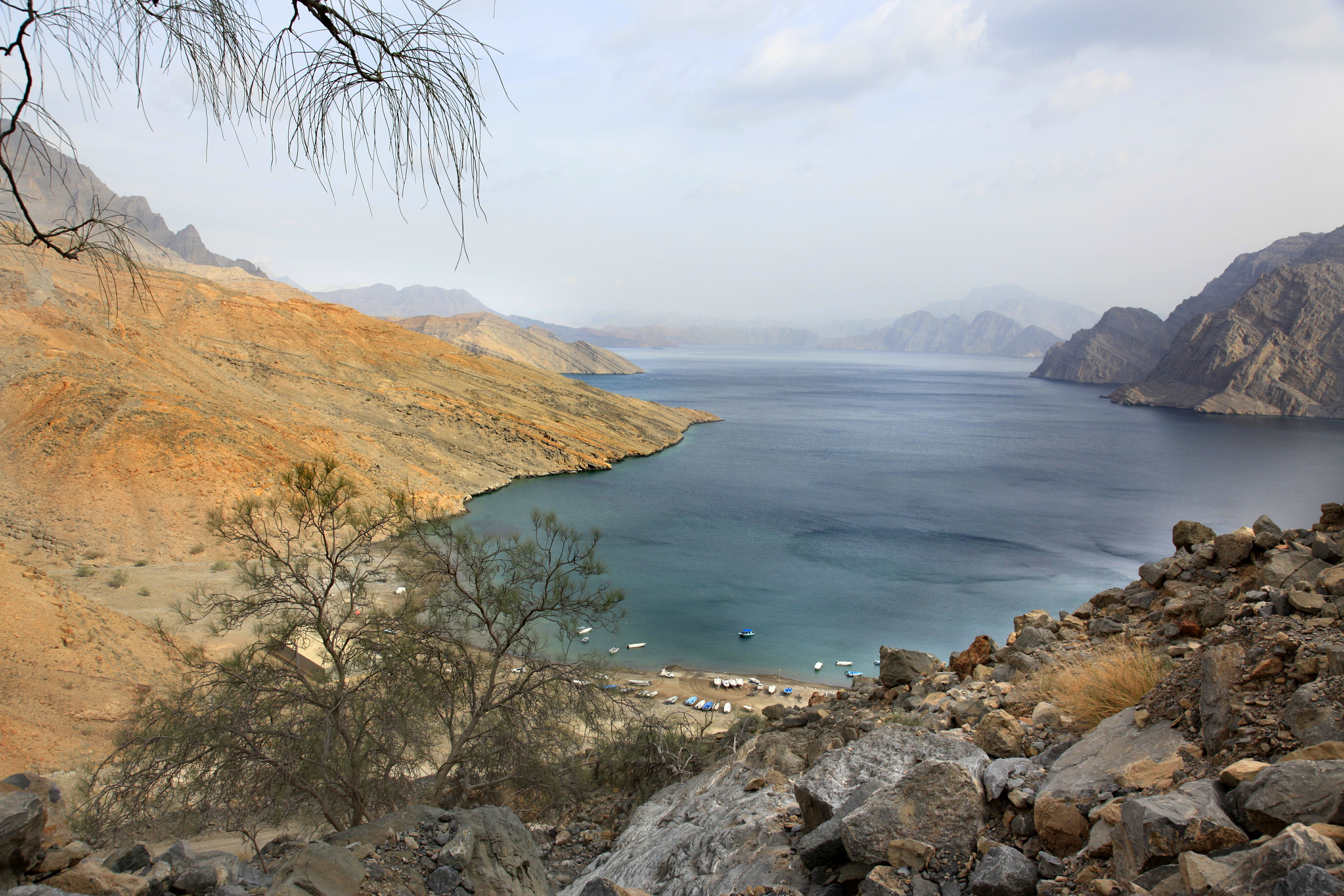 Highland Dunes Khawr Najid, Musandam, Oman - Wrapped Canvas Photograph ...