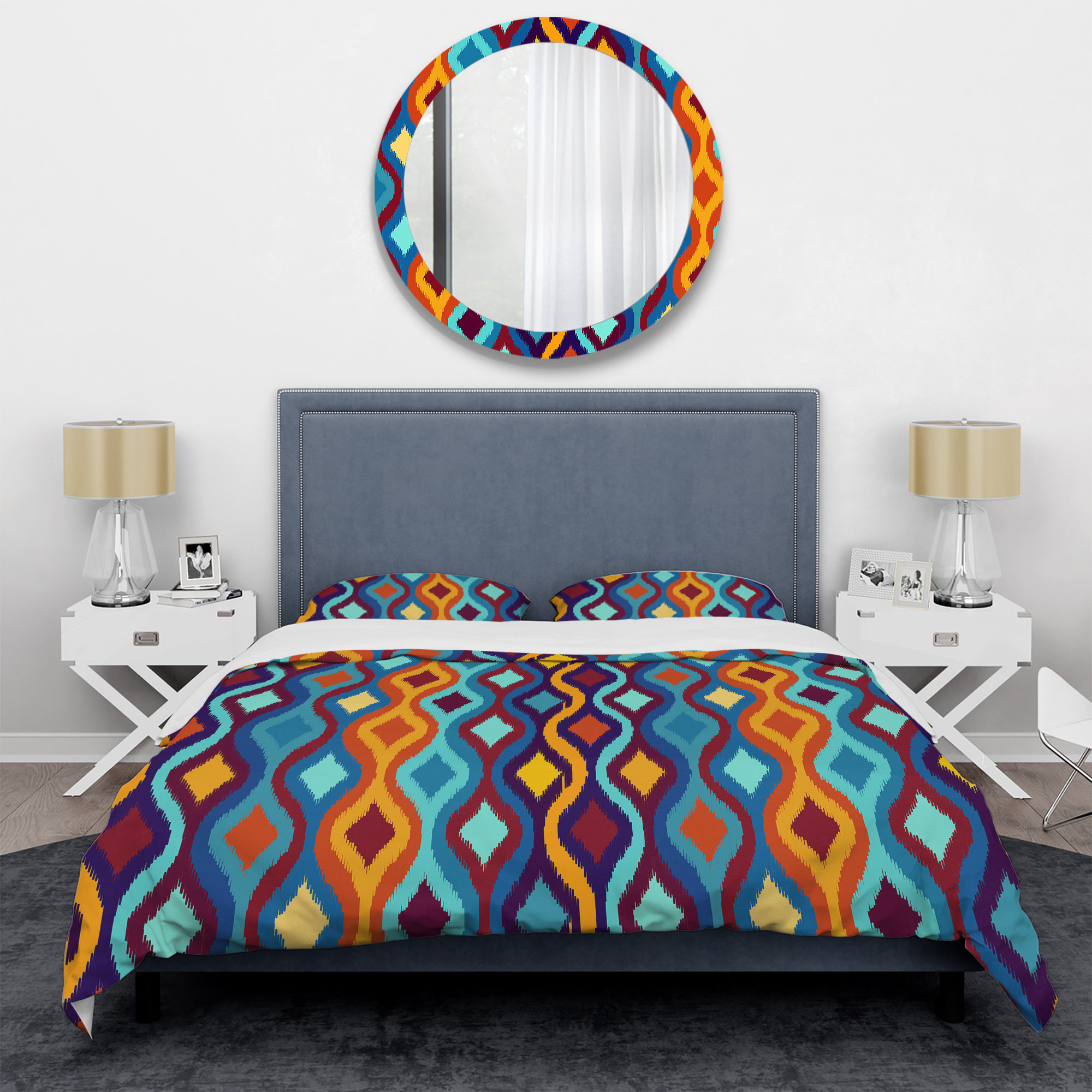 Design Art Multicolor Ink Fabric Pattern Multicolor Ink Fabric Pattern ...