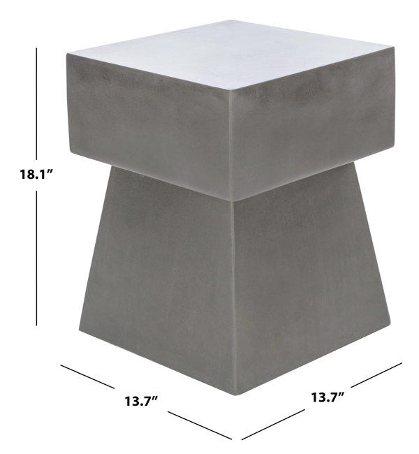 17 Stories Kazir Concrete Top End Table & Reviews | Wayfair