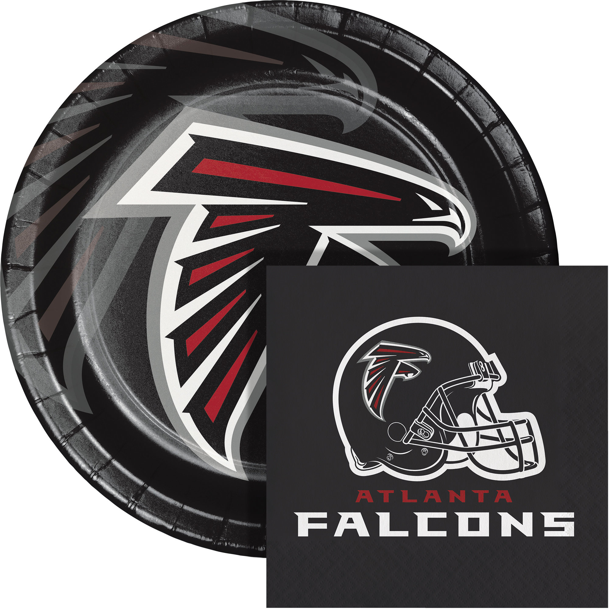 Creative Converting NFL Atlanta Falcons 9" Paper Plate And 6.5" Napkin ...