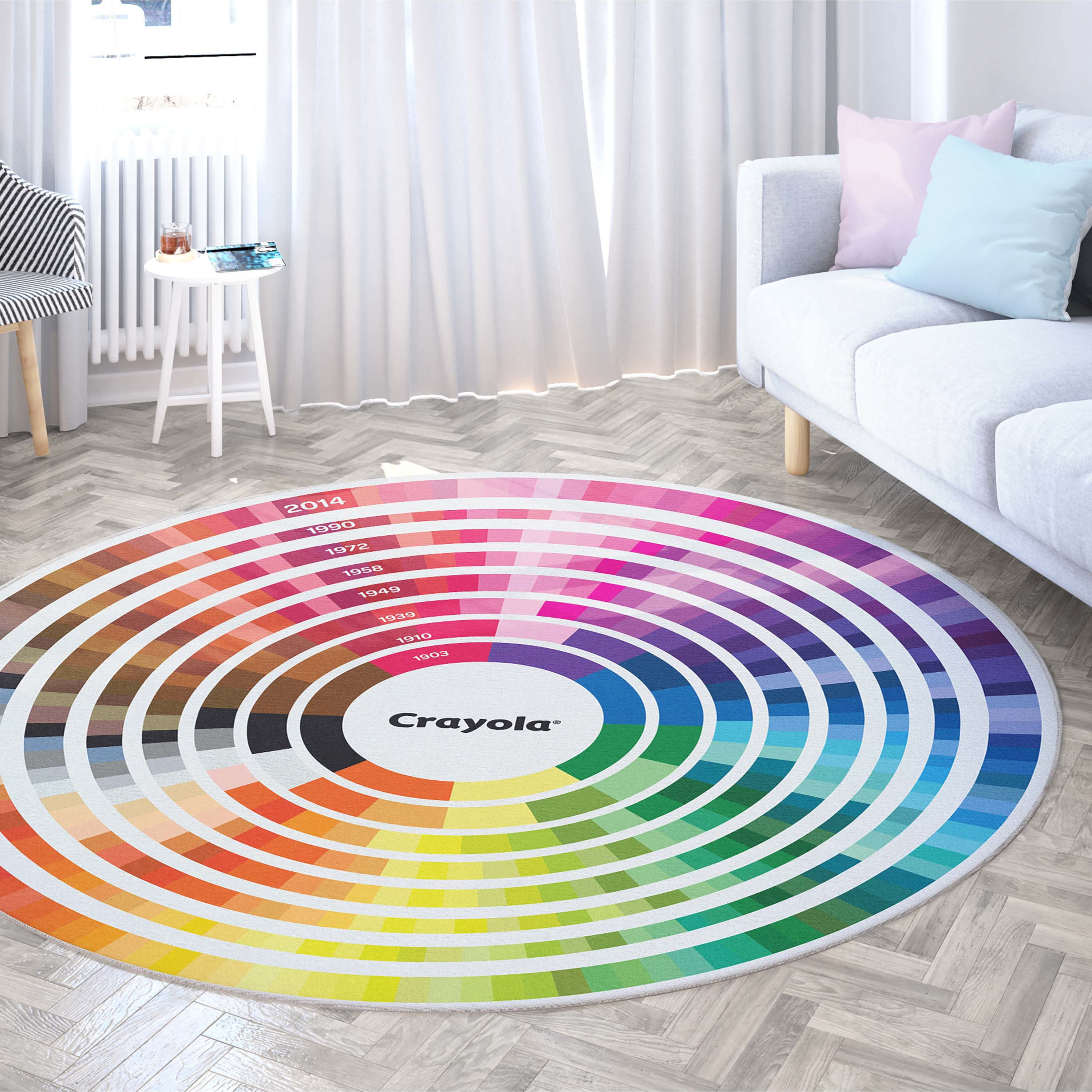 Well Woven Crayola Color Wheel Solid & Striped Multicolor Area Rug ...