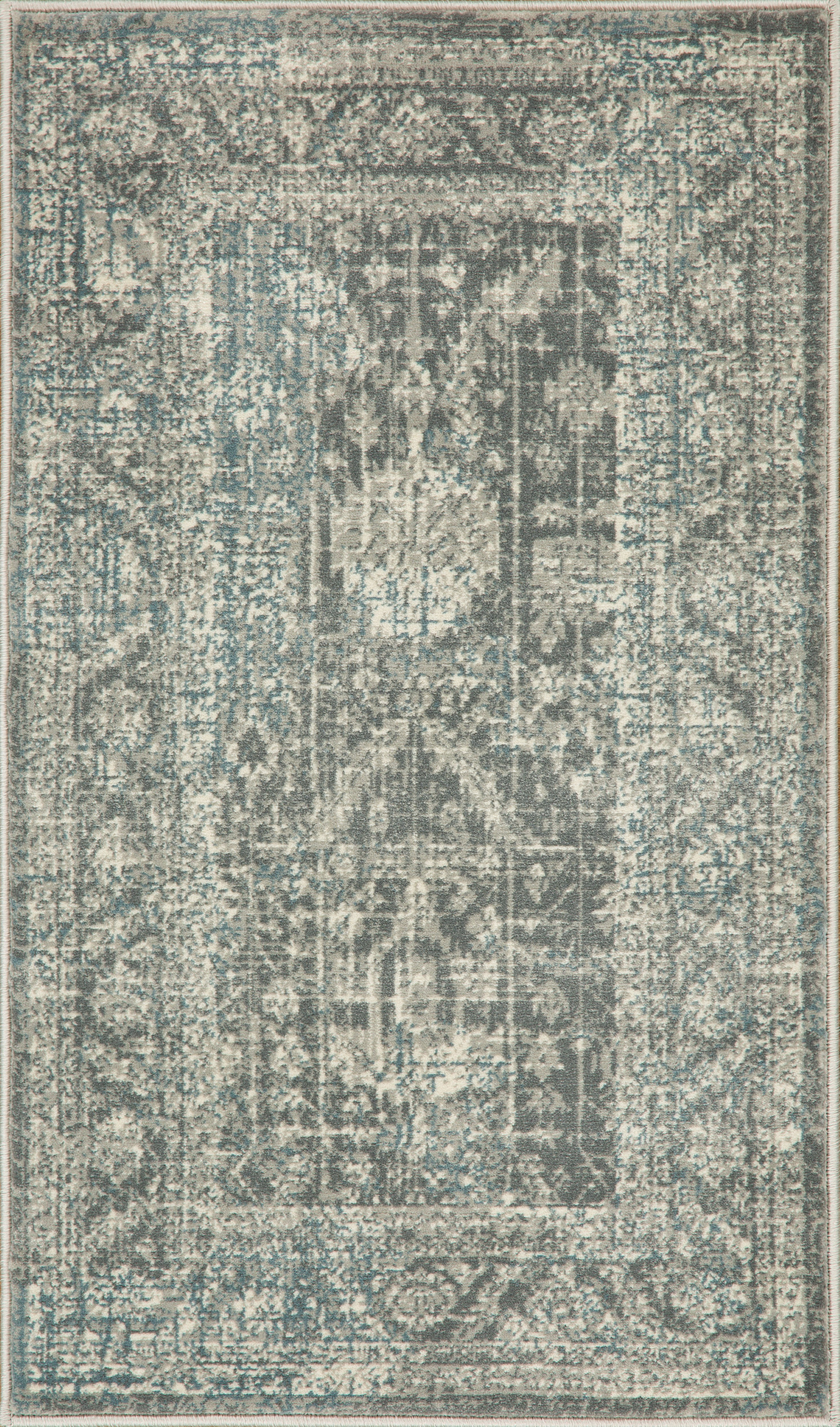 East Urban Home Ostergren Collection Grey/Blue Transitional Oriental ...