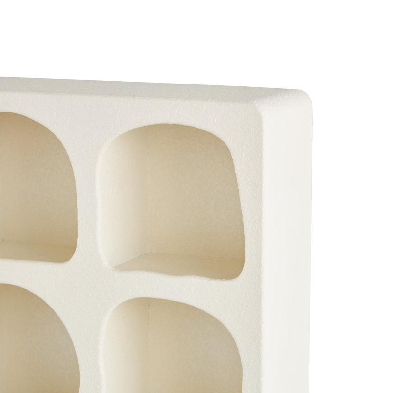 Latitude Run® Cole And Grey Wood 9 Shelf Geometric Wall Shelf | Wayfair