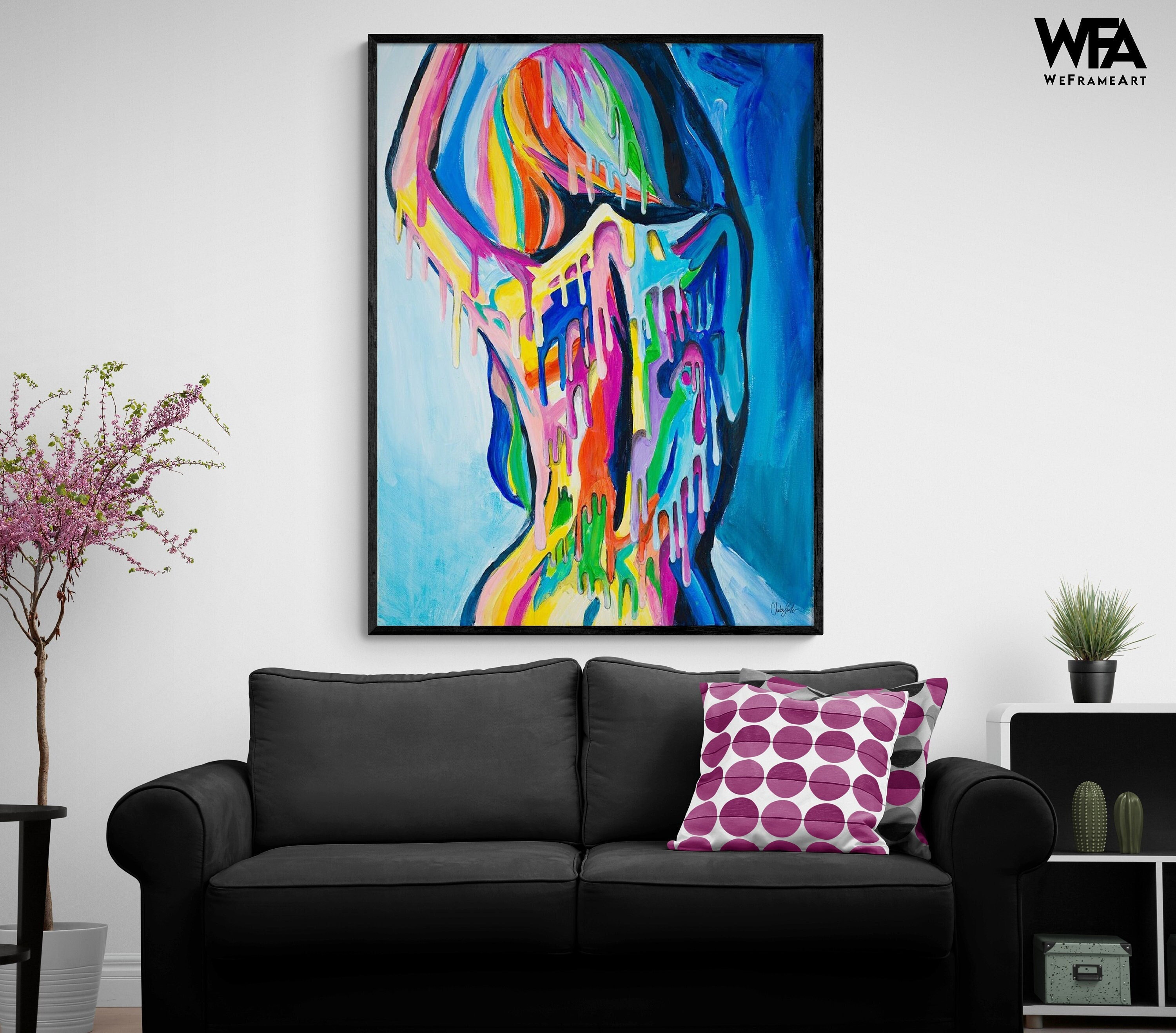WeFrameArt Vibrant Female Figurative By Chelsea Goodrich, Framed ...