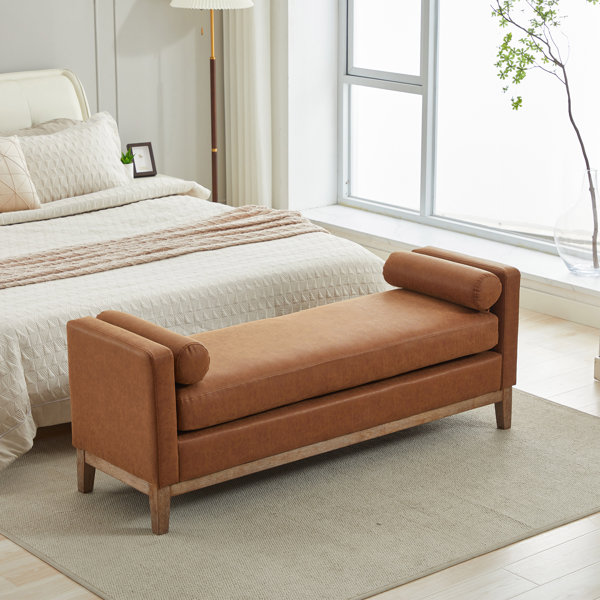 Latitude Run® 66"w Upholstered Bench For Bedroom End Of Bed & Reviews ...