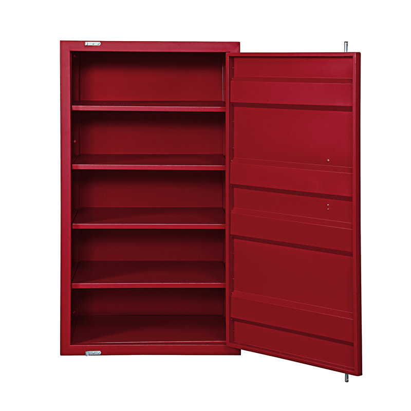 17 Stories Cargo Red Finish Chest | Wayfair