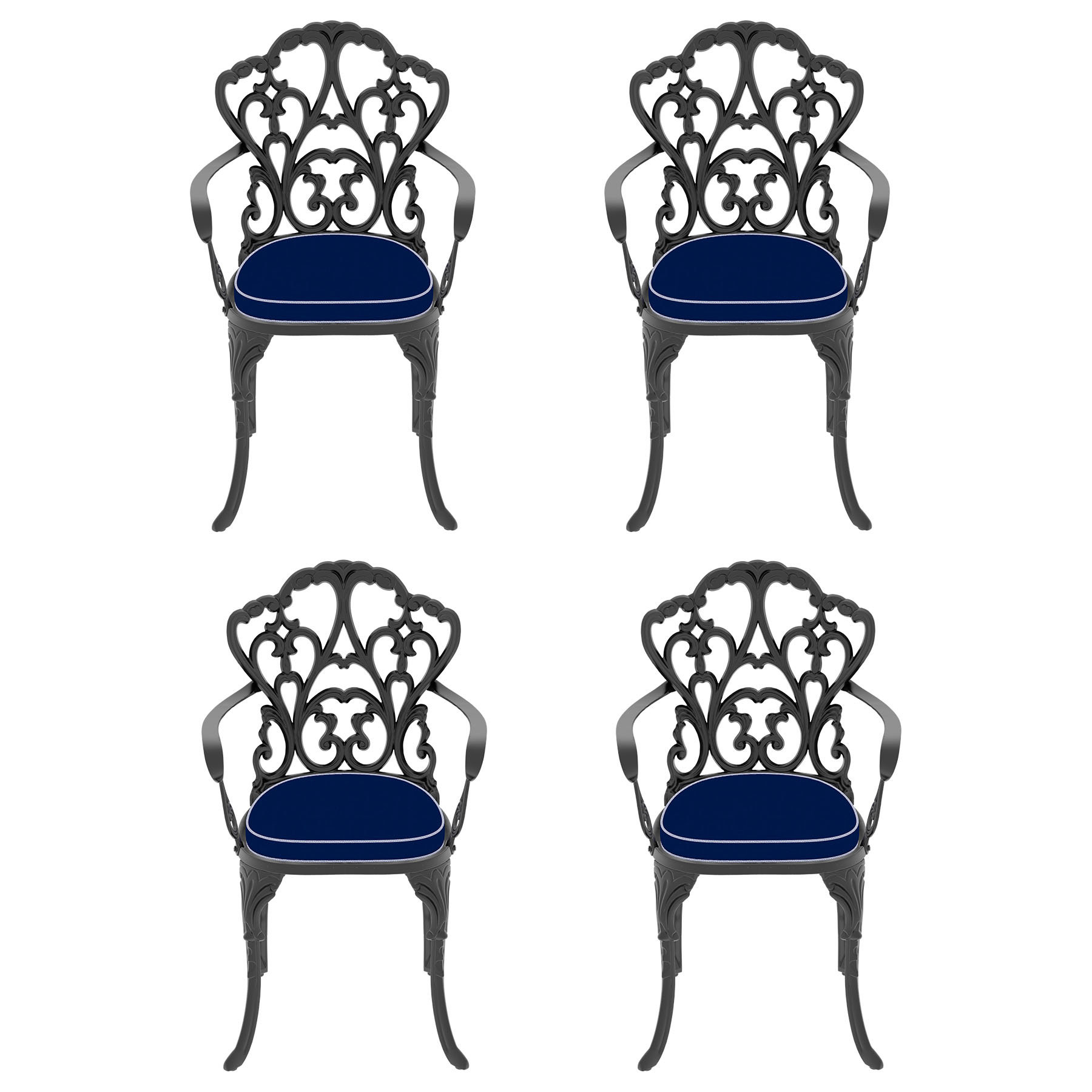 Astoria Grand Megane Outdoor Stacking Dining Armchair with Cushion ...