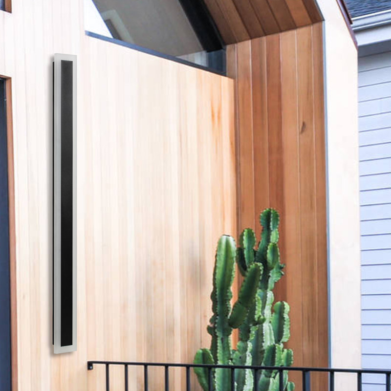 Red Barrel Studio® Curtisa Outdoor Modern Rectangular Acrylic Wall ...