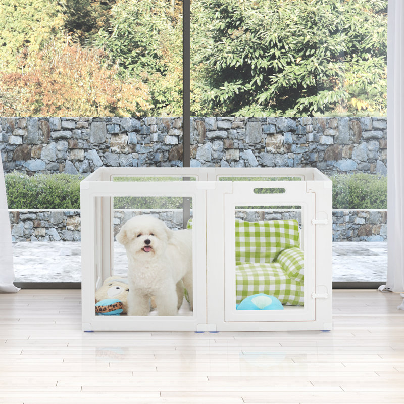 EROMMY 8-panel Pet Pet Pen With Door, Easy Assembly Dog Playpen, Pet ...