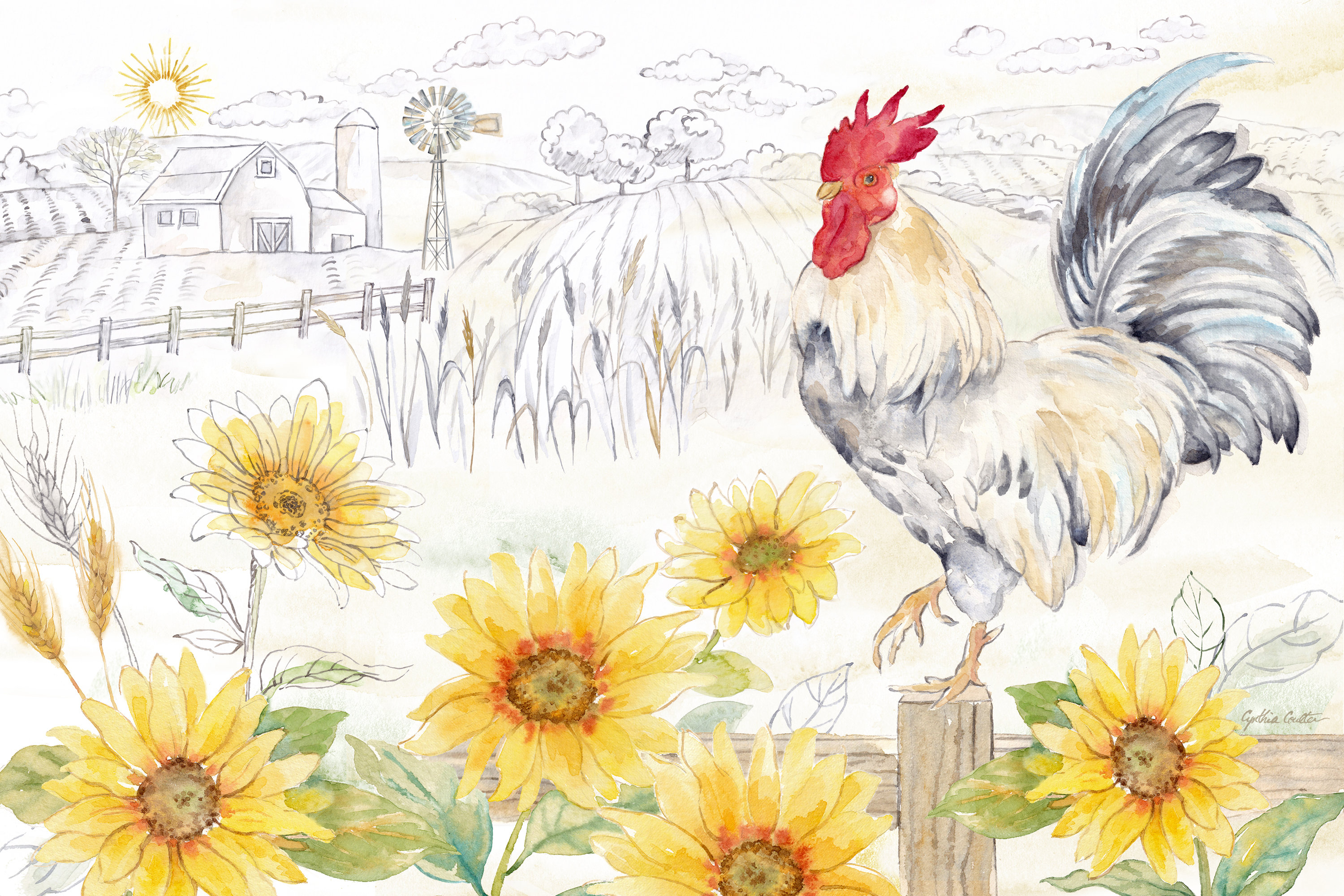 August Grove® Amberlea Good Morning Sunshine Landscape by Cynthia ...