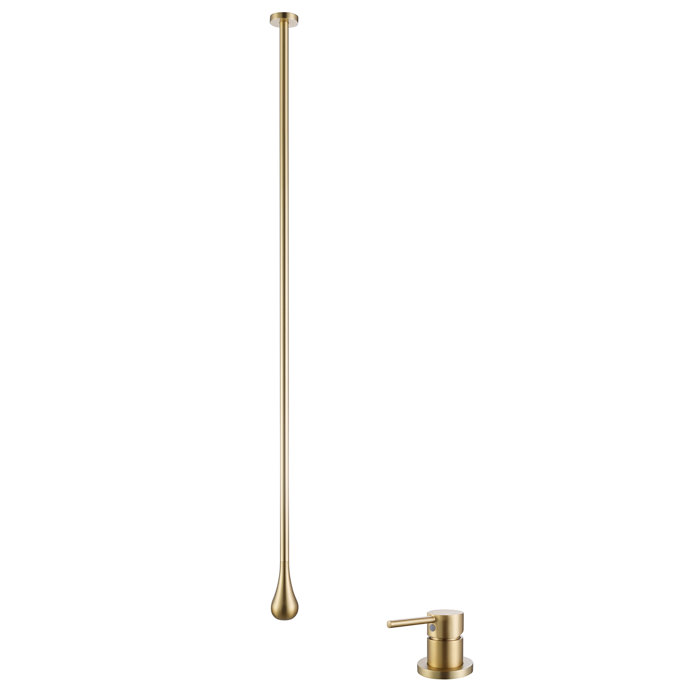 RBROHANT 62.99" Ceiling Mounted Bathroom Sink Faucet, Solid Brass ...