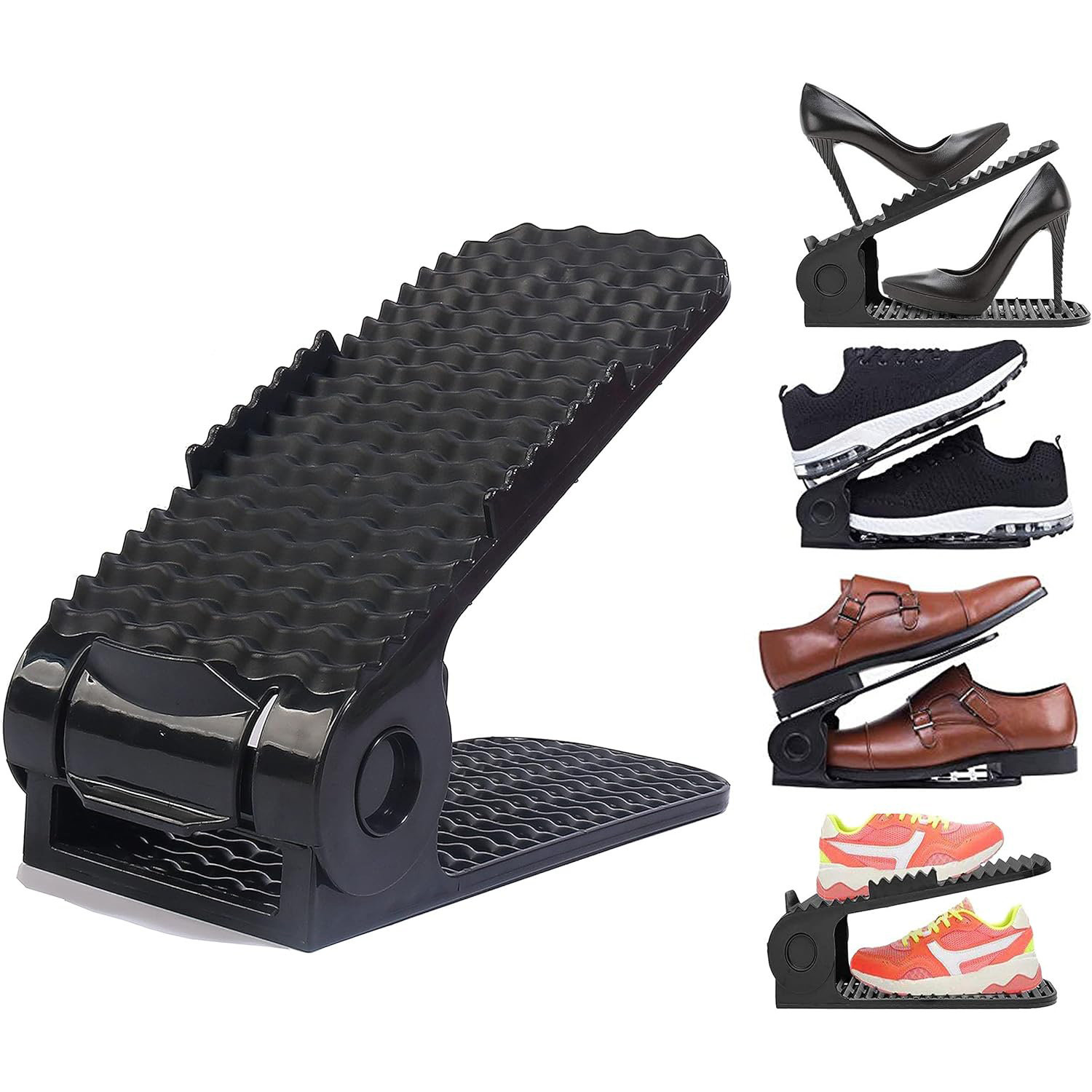Rebrilliant Shoe Slots, 20 PCS Shoes Slots Organizer, 4-Level ...