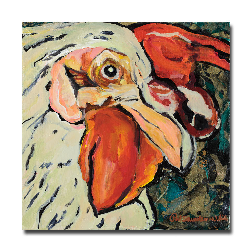 Trademark Fine Art 'Early Riser' by Pat Saunders-White Painting Print ...