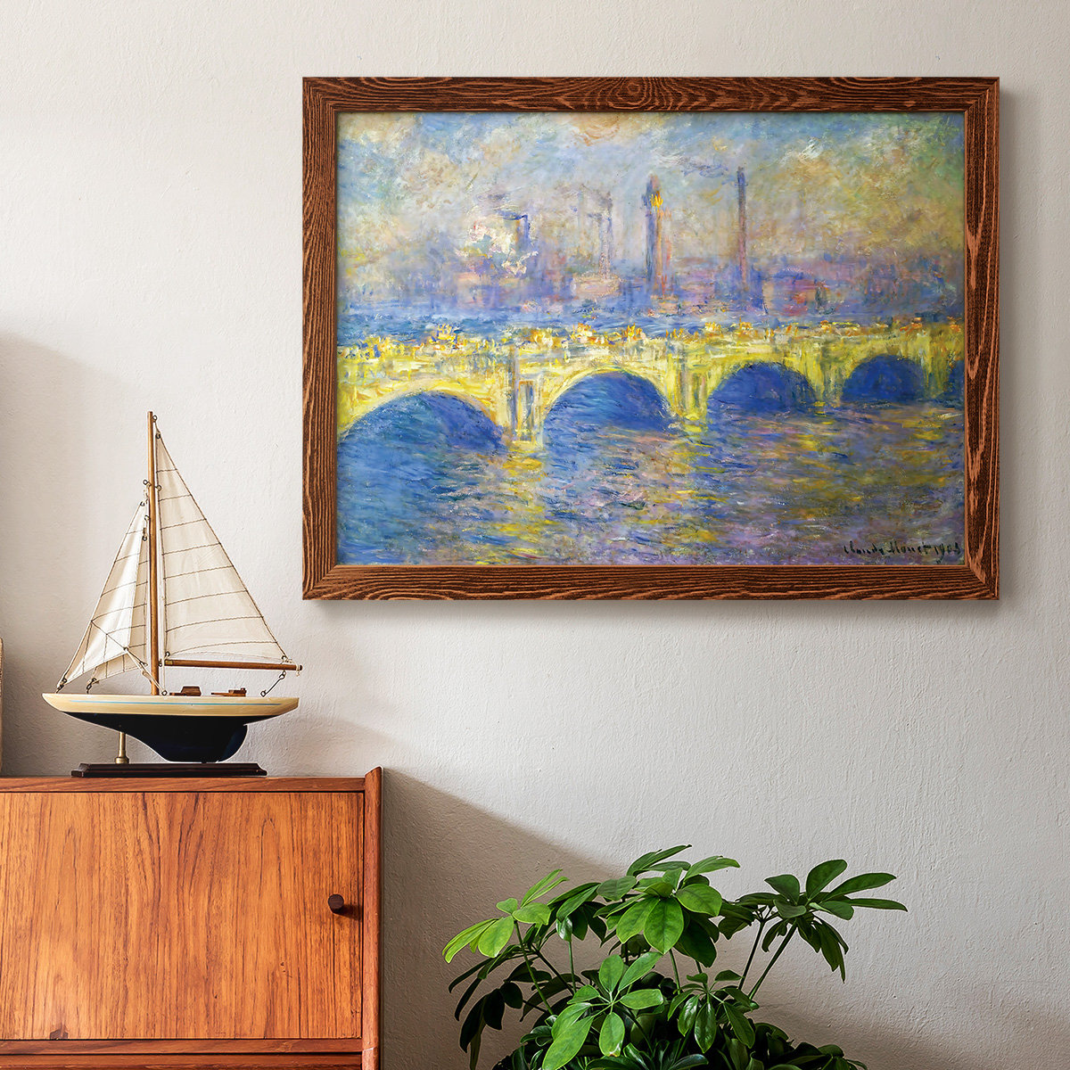 Wexford Home Waterloo Bridge, Sunlight Effect, 1903 02 Framed On Canvas ...