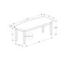 Latitude Run® Stylish Transitional 48-Inch Rectangular Bench With Solid ...