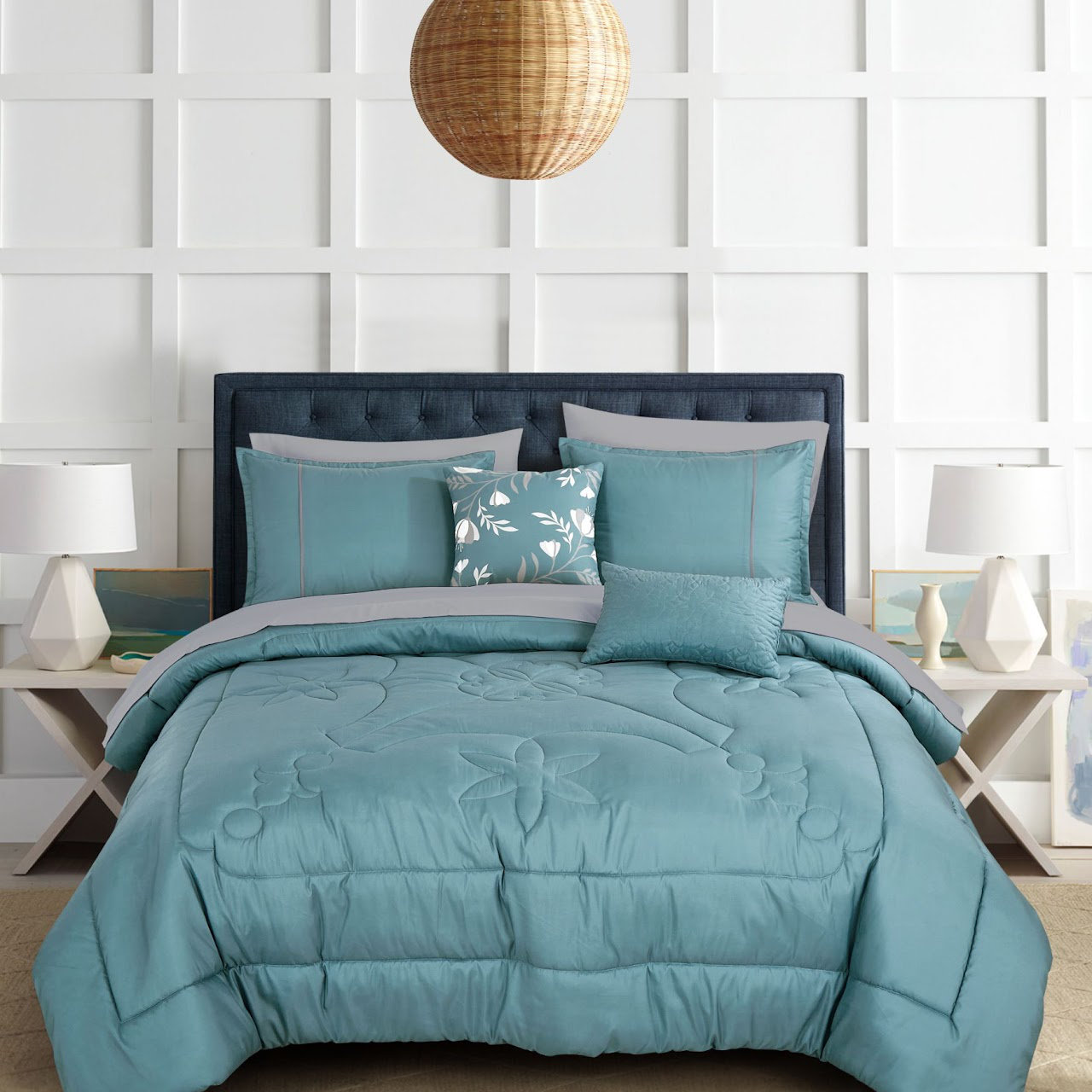 Home Mart Goods 9 Piece Bed-in-a-bag Soft Bedding Comforter Set | Wayfair