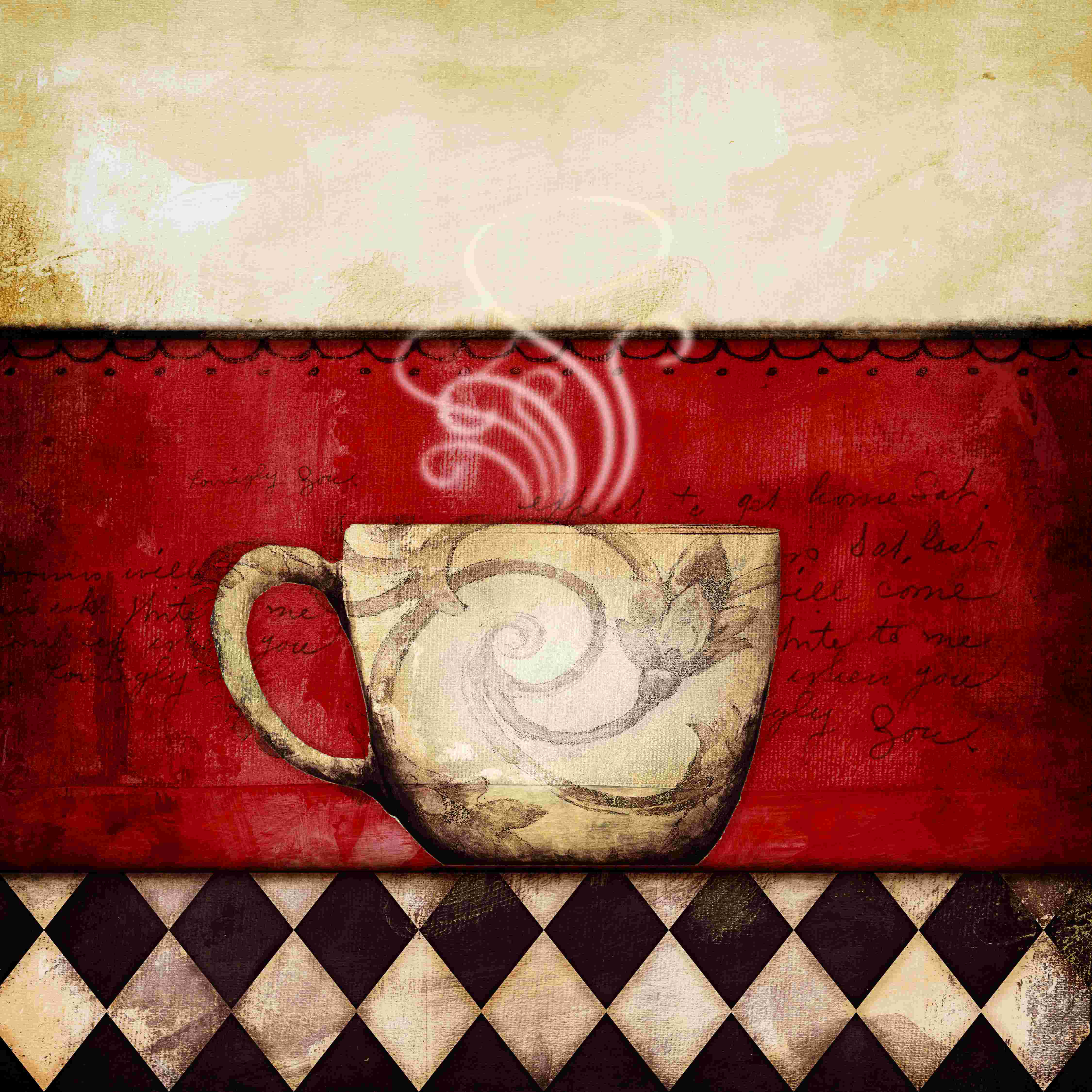 Charlton Home® Cup O Joe - Wrapped Canvas Painting | Wayfair