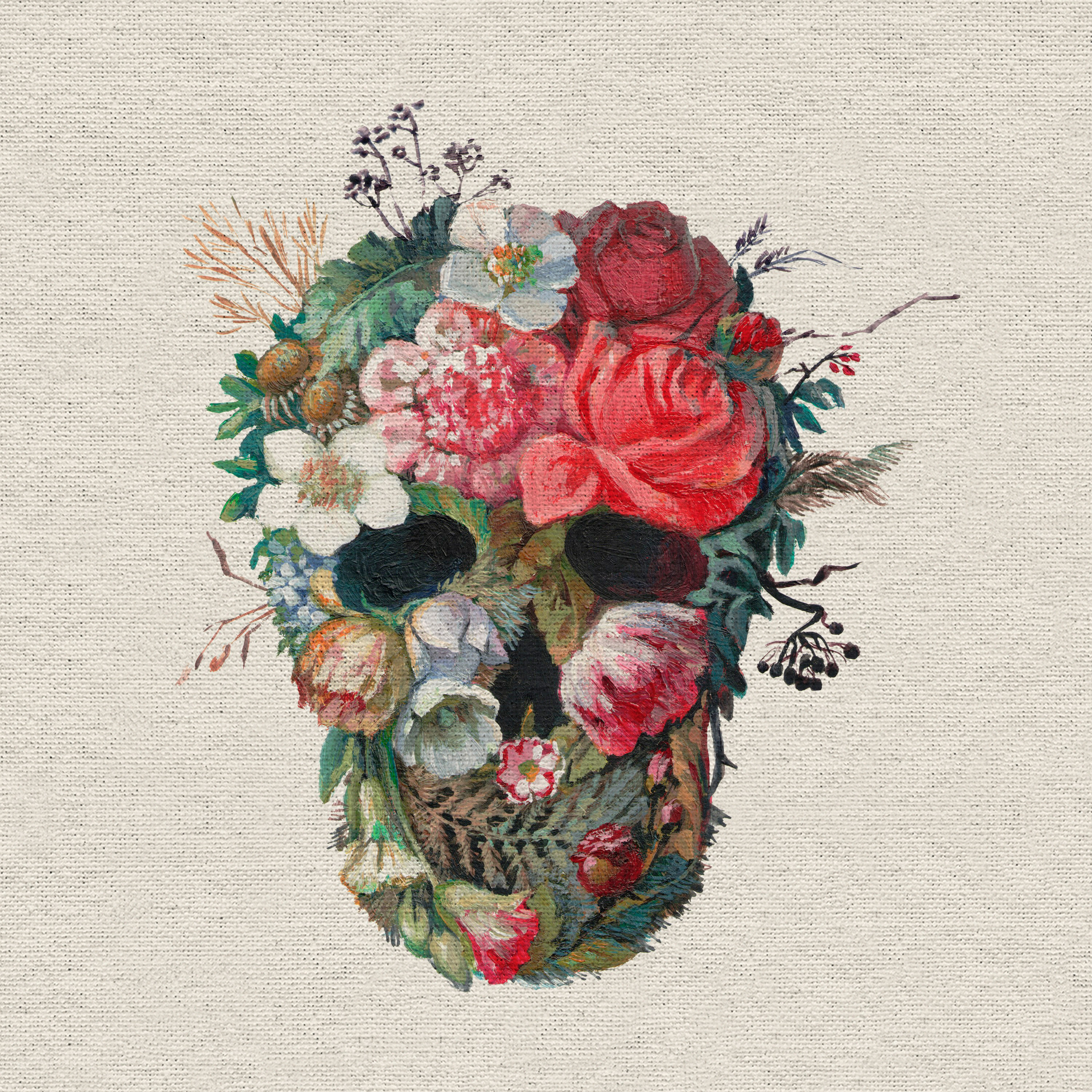 Bungalow Rose 'Flower Face' Acrylic Painting Print on Wrapped Canvas ...