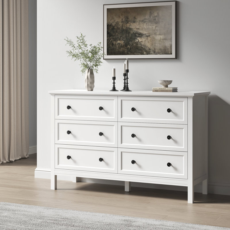 Wildon Home® Dateland 6 Drawer 47" W Double Dresser & Reviews | Wayfair