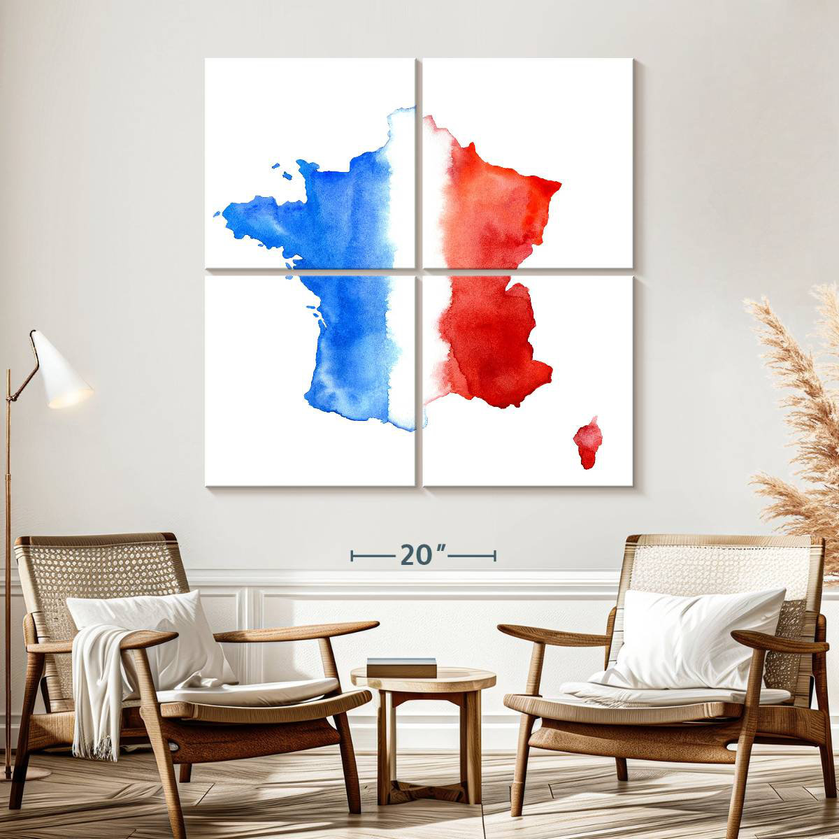 Ebern Designs Borges Map Of France Flag | Wayfair