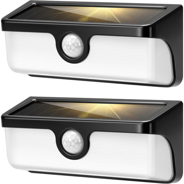 Ebern Designs Outdoor Linkable Solar Lights for Extra Wide Lighting ...