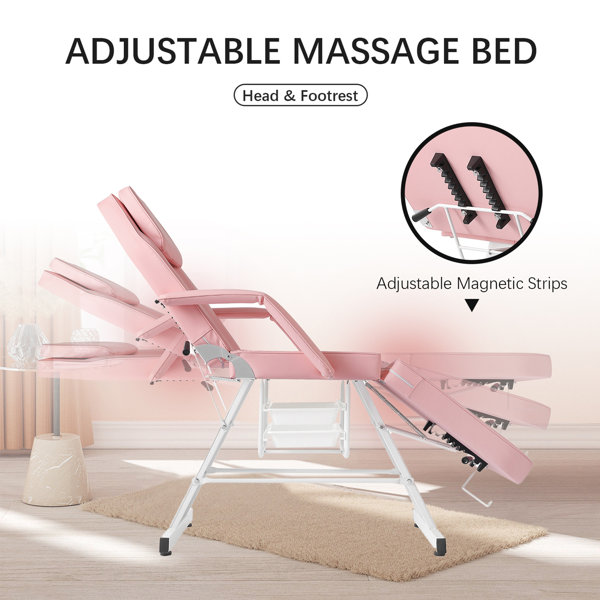 Inbox Zero Beauty Spa Facial Salon Tattoo Adjustable Recliner Faux ...